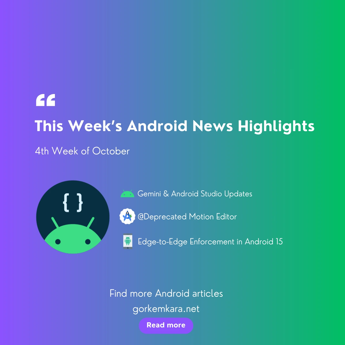 Android Studio Preview Features and Updates - Gemini, Wear OS, Edge-to-Edge
