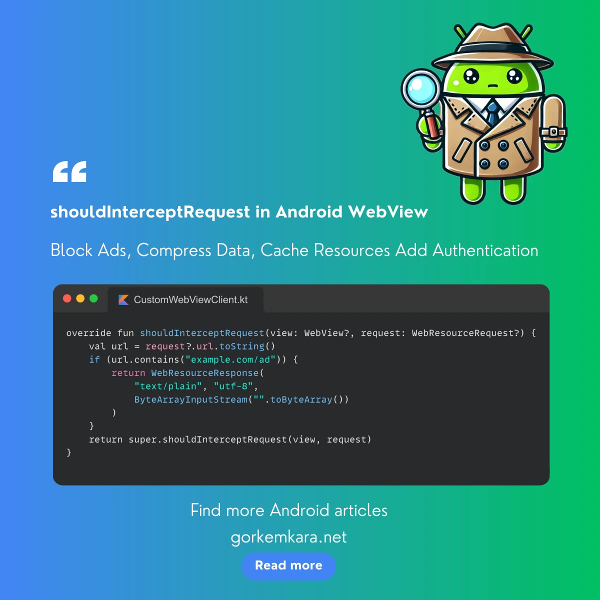 Advanced Features of shouldInterceptRequest in Android WebView